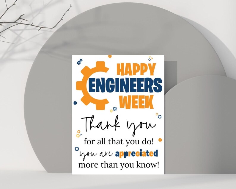 Engineers Week Sign Printable: Engineer Appreciation Gift (digital ...
