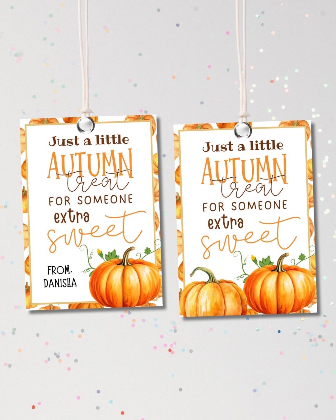 Autumn Treat for Someone Extra Sweet Gift Tag INSTANT DOWNLOAD Fall ...