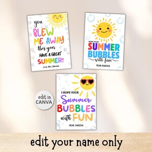 You Blew Me Away Gift Tag Template, Printable End of School Year Tags ...