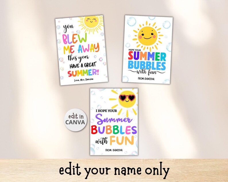 You Blew Me Away Gift Tag Template, Printable End of School Year Tags ...
