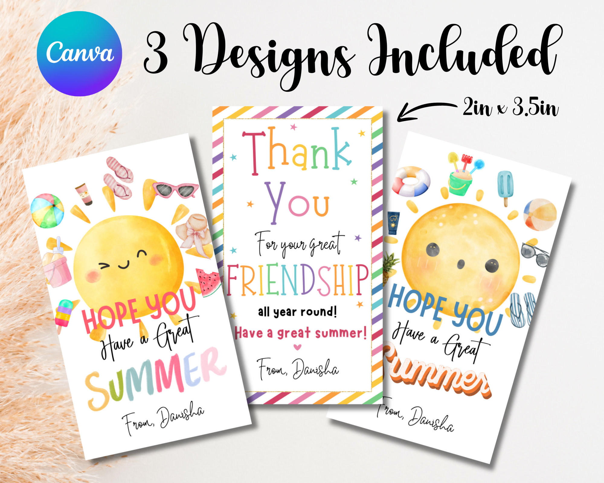 Friendship End of School Classroom Gift Tag End of Year Gift Tags Kids ...