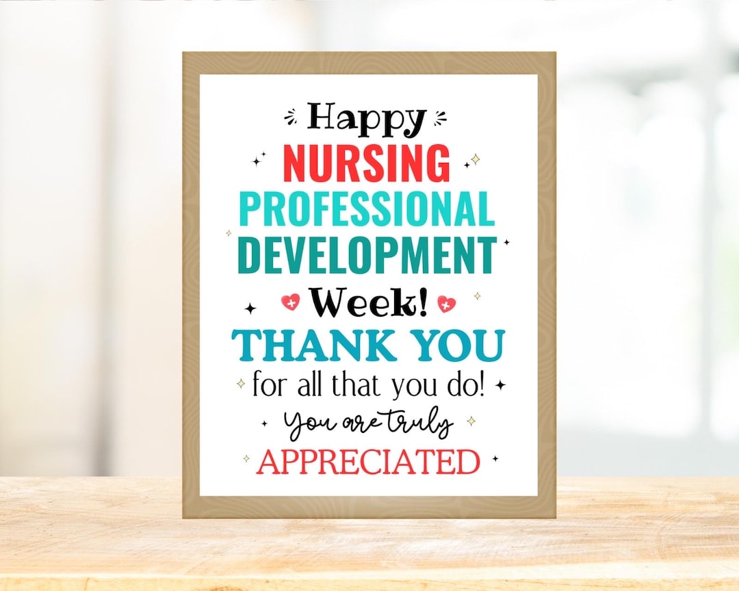 Nursing Professional Development Poster: ANPD Nurse Gift (PDF Download ...
