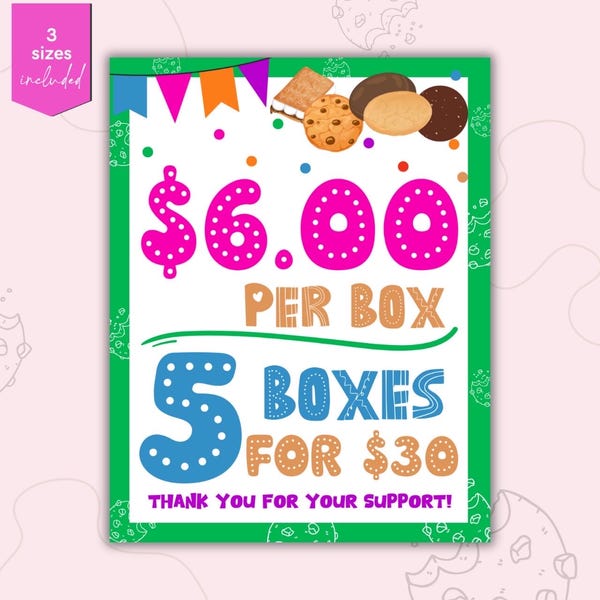 Cookie Booth Sign - Etsy