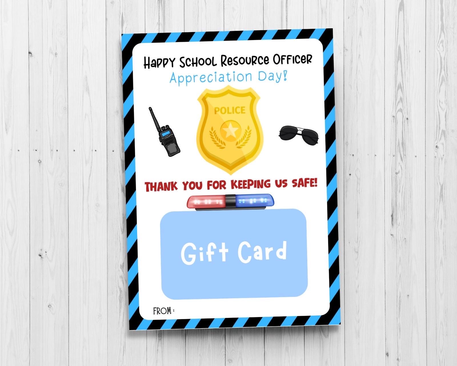 School Resource Officer Card Holder Printable, School Officer Card ...