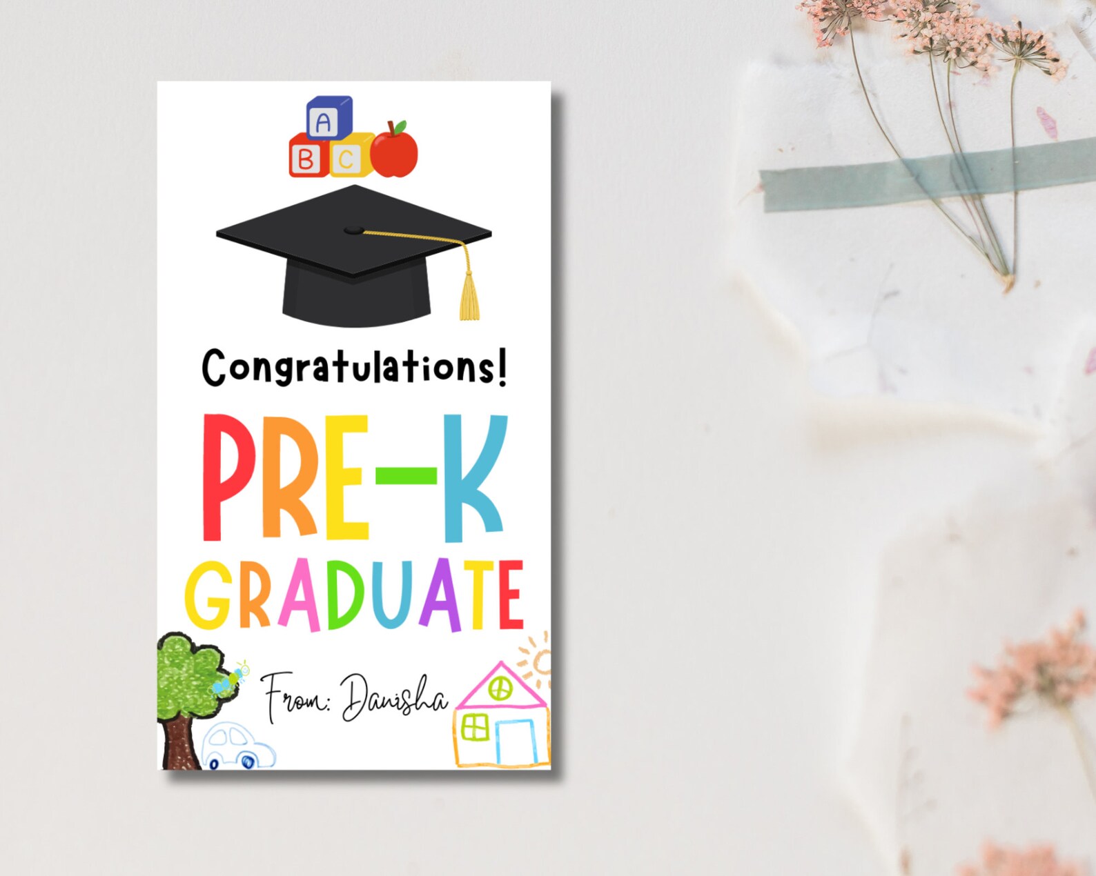 PRE-K Graduation Tags, Congratulations PRE-K Graduation Gift Tags, Pre ...
