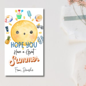 Friendship End of School Classroom Gift Tag End of Year Gift Tags Kids ...