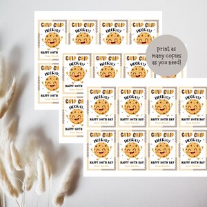 Happy 100th Day of School Cookie Treat Gift Tags, One Hundred Days of ...