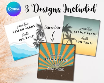 Printable Teacher's End-of-school-year Gift Tags: Goodbye Lesson Plans ...