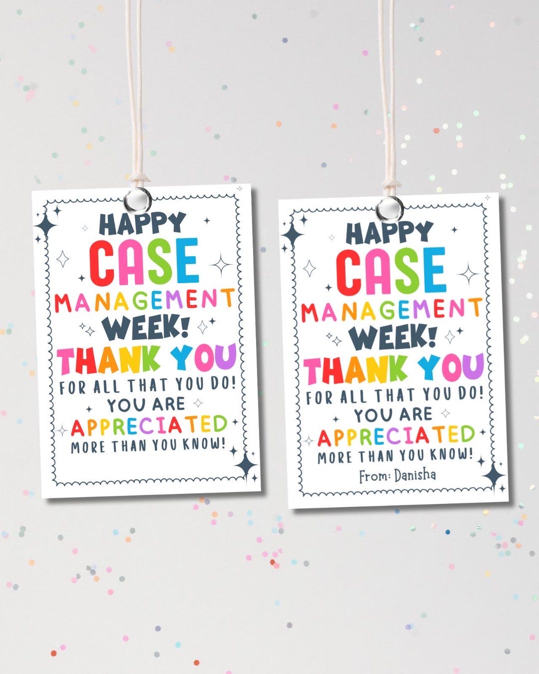 Happy Case Management Week Gift Tags Printable, Case Management Week ...