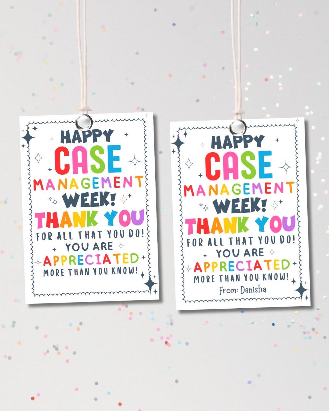 Happy Case Management Week Gift Tags Printable, Case Management Week ...