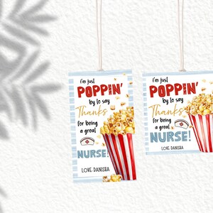 Nurse Appreciation Gift Tag, Thank You Frontlines Worker, Medical ...