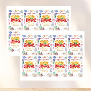 Welcome Back to School It's Going to Be a Great Year Tag, Printable ...