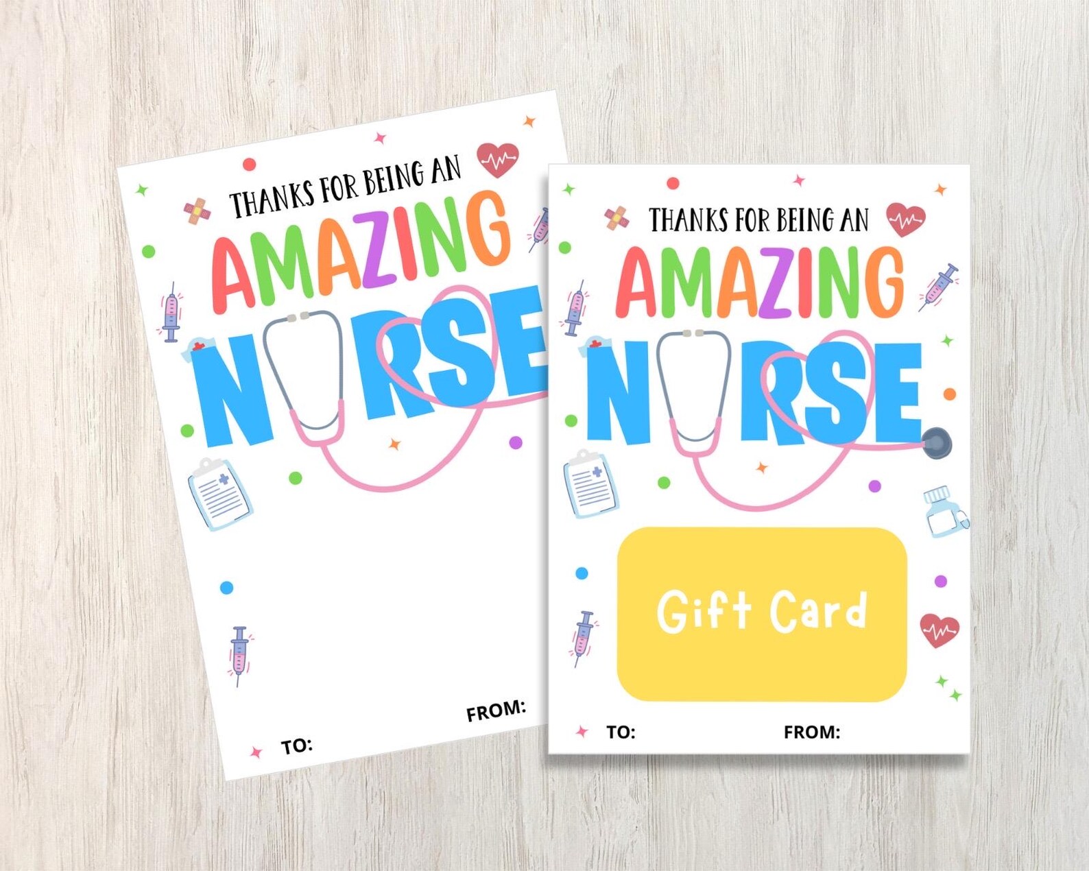 Nurse Gift Card Holder Printable, Nurses Amazing Gift Card, Nurse ...