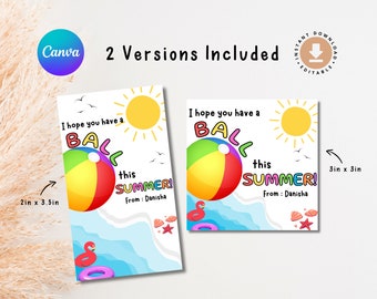 End of the Year Teacher Gift Have a Ball This Summer Beach Ball Teacher ...