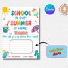 Editable Hope You Have a Great Summer Tag Teacher Appreciation Tags End ...