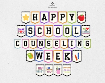 Happy School Counseling Week Printable Poster, School Counselor Week ...