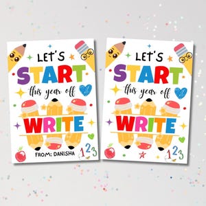 Let's Start This Year off Write Gift Tag Template, Printable Back to ...