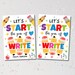 Let's Start This Year off Write Gift Tag Template, Printable Back to ...