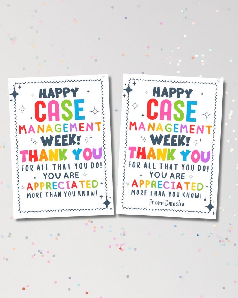 Happy Case Management Week Gift Tags Printable, Case Management Week ...