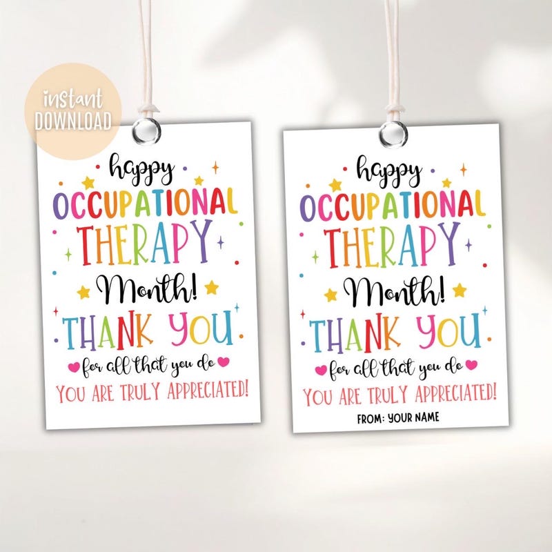 Occupational Therapy Thank You Cards - Etsy