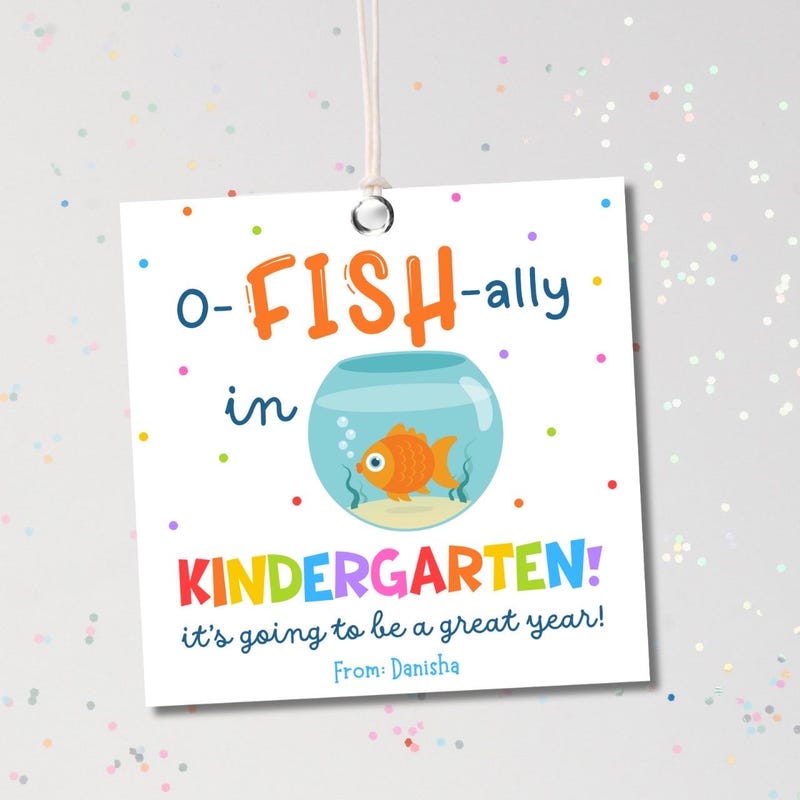 O Fish Ally Treat Tag - Etsy
