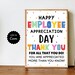 Employee Appreciation Printable Sign, Employee Appreciation Day Sign ...