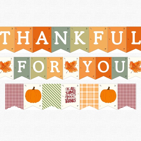 Thanksgiving Banner - Etsy