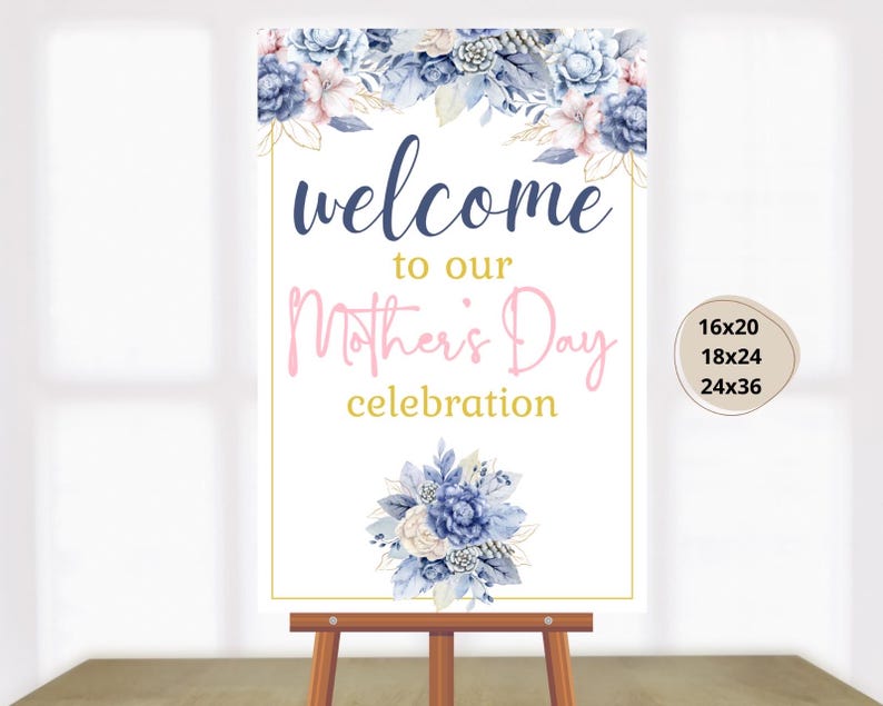 Floral Mother's Day Brunch Welcome Sign (digital Download) - Etsy
