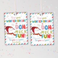 Christmas Gift Tag Printable | Classroom Favors | Christmas Play Doh ...