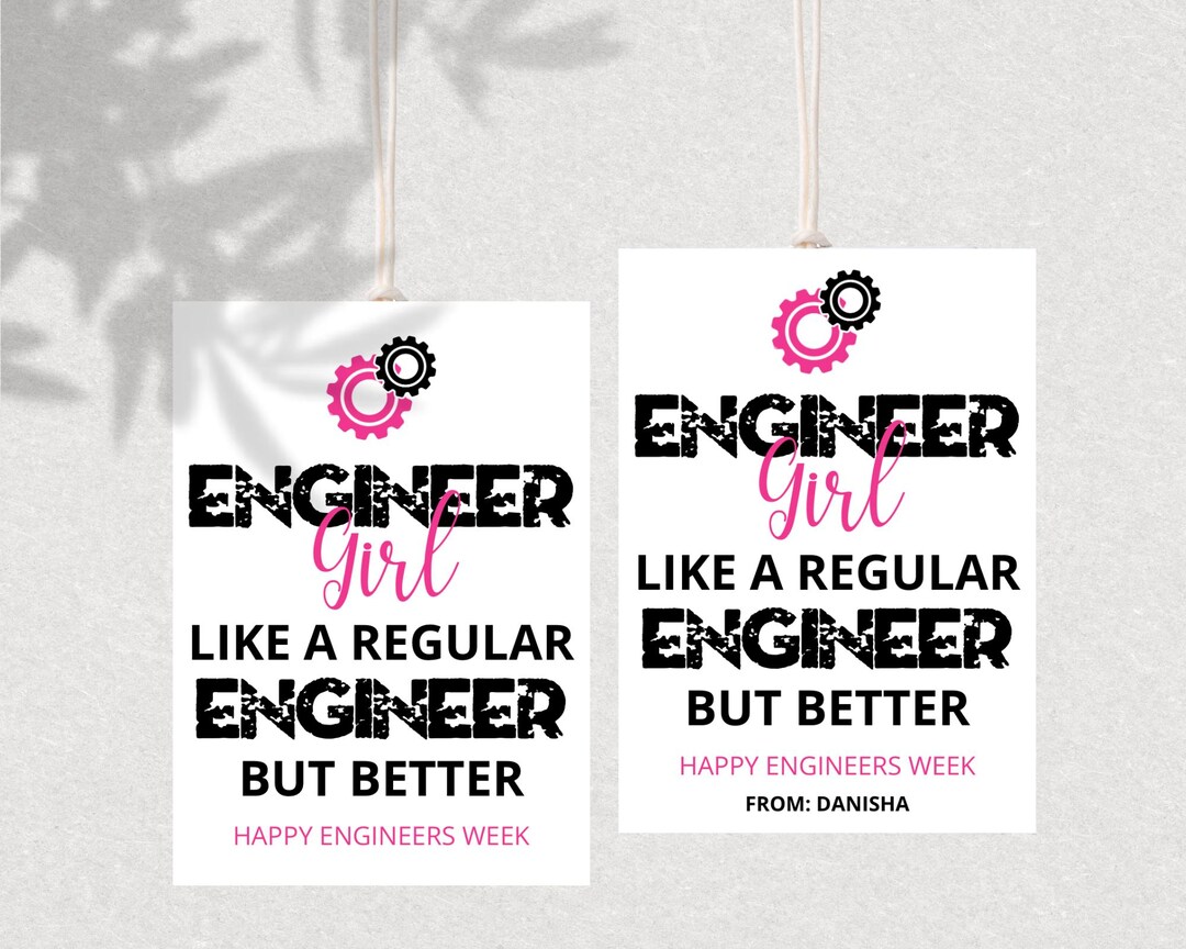 Printable Engineers Appreciation Week Treat Bag Tag, Engineers Week ...