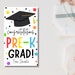 PRE-K Graduation Tags, Congratulations PRE-K Graduation Gift Tags, Pre ...