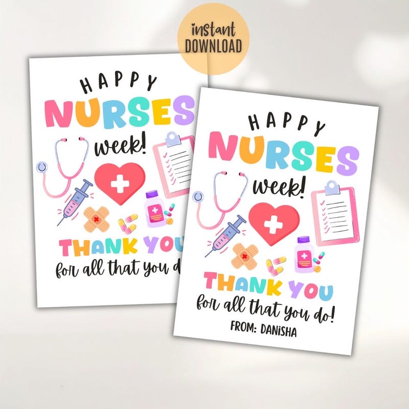 Nurses Week Cards - Etsy