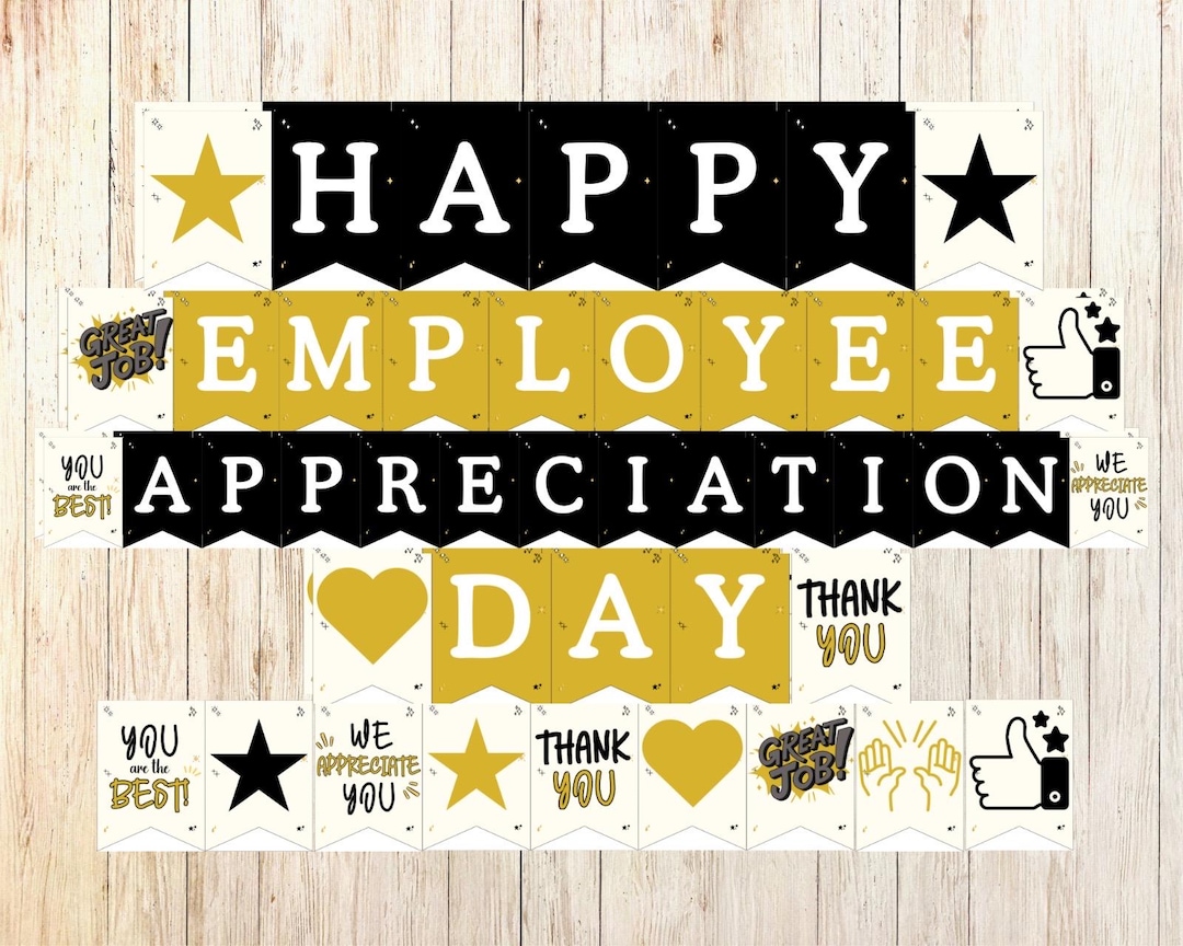 Employee Appreciation Week Printable Banner (PDF) - Etsy