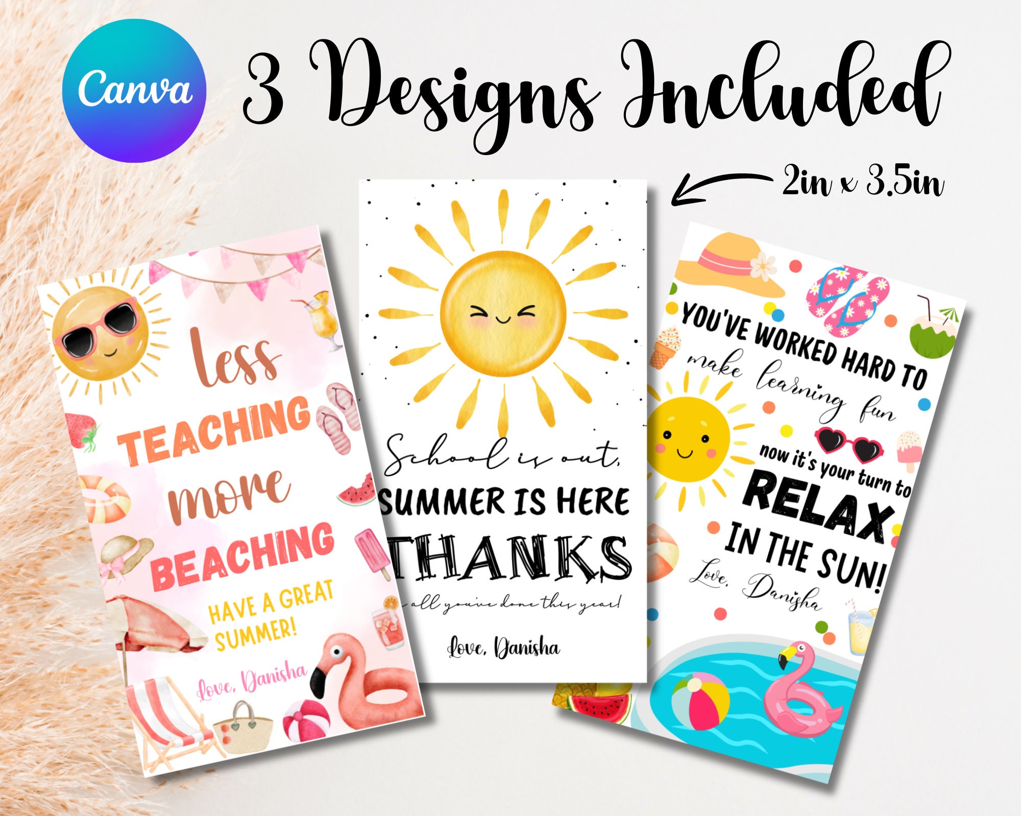Summer Teacher Appreciation Gift Tag Template, Printable Your Turn to ...