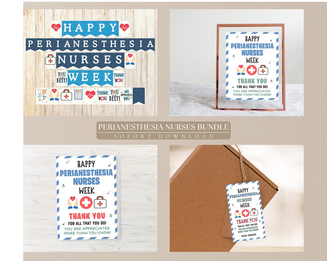 Perianesthesia Nurses Week Printable Poster, Perianesthesia Nurse Week ...