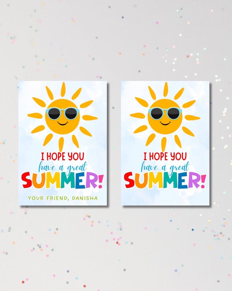 Editable Last Day of School Tag End of Year Friends Gift Tags Great ...