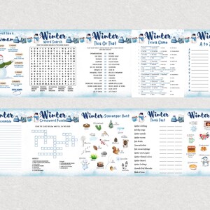 Winter Trivia Game Bundle,18 Winter Solstice Holiday Games,winter Party ...