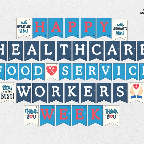 Food Service Worker Week Banner - Etsy