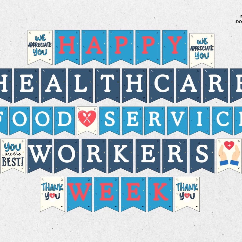 Food Service Worker Week Banner - Etsy