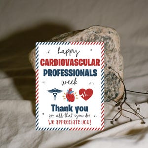 Cardiovascular Professionals Week Sign: Editable Poster (digital ...
