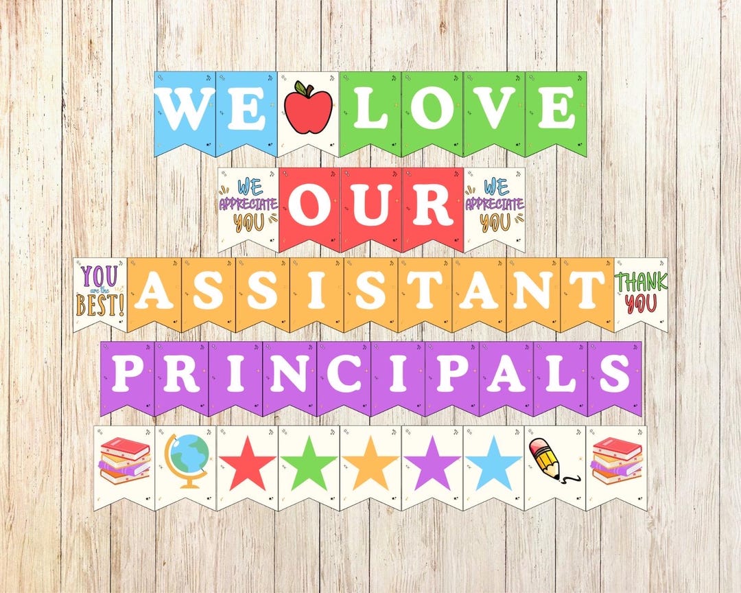 Assistant Principals Week Banner Printable, Assistant Principals ...
