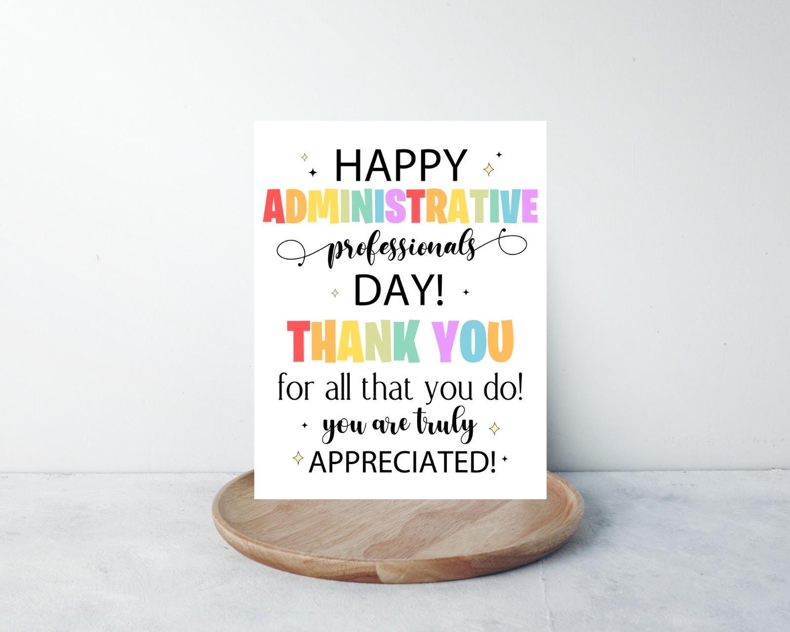 Admin Professionals Day Printable Poster (digital Download) - Etsy