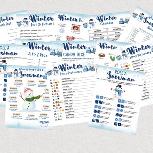 Winter Trivia Game Bundle,18 Winter Solstice Holiday Games,winter Party ...