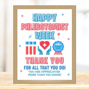 Phlebotomist Week Printable Poster: Appreciation Gift (digital Download ...