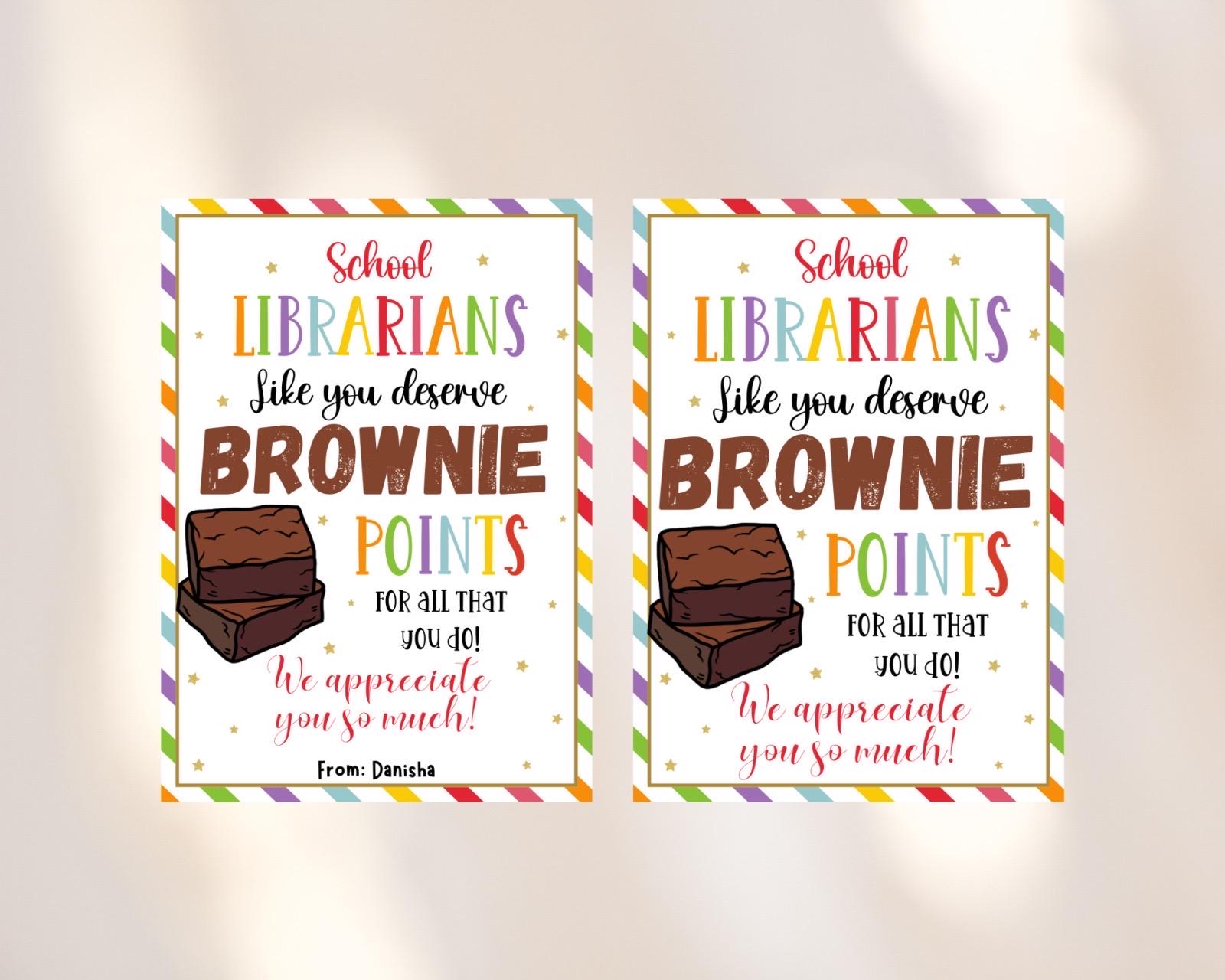 School Librarian Appreciation Gift Tags: Printable Thank You (PDF) - Etsy
