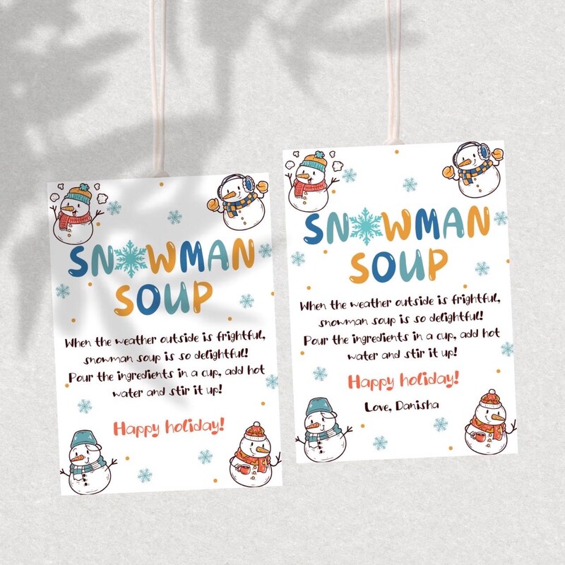Snowman Soup - Etsy