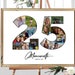 25th Birthday Photo Collage, Number 25 Picture Collage, Custom Collage ...