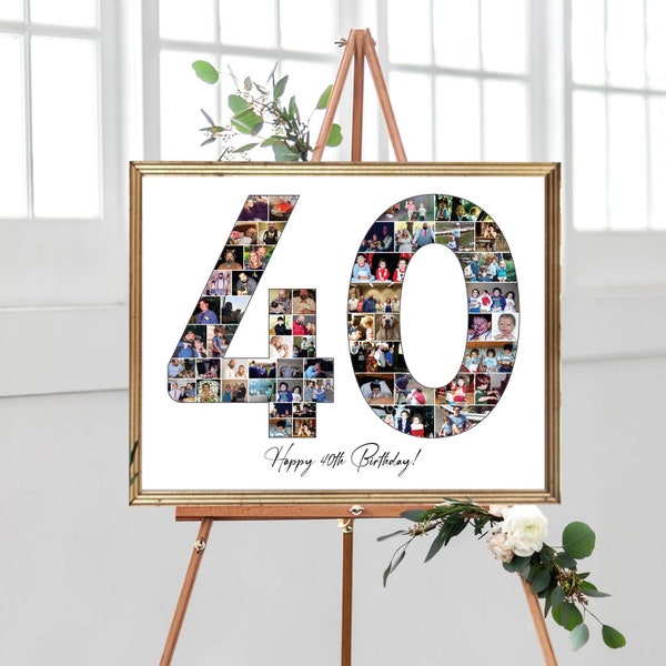 40th Collage - Etsy