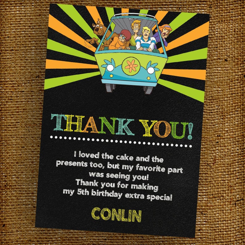 Scooby-Doo Birthday Party Invitation Digital Printable | Etsy