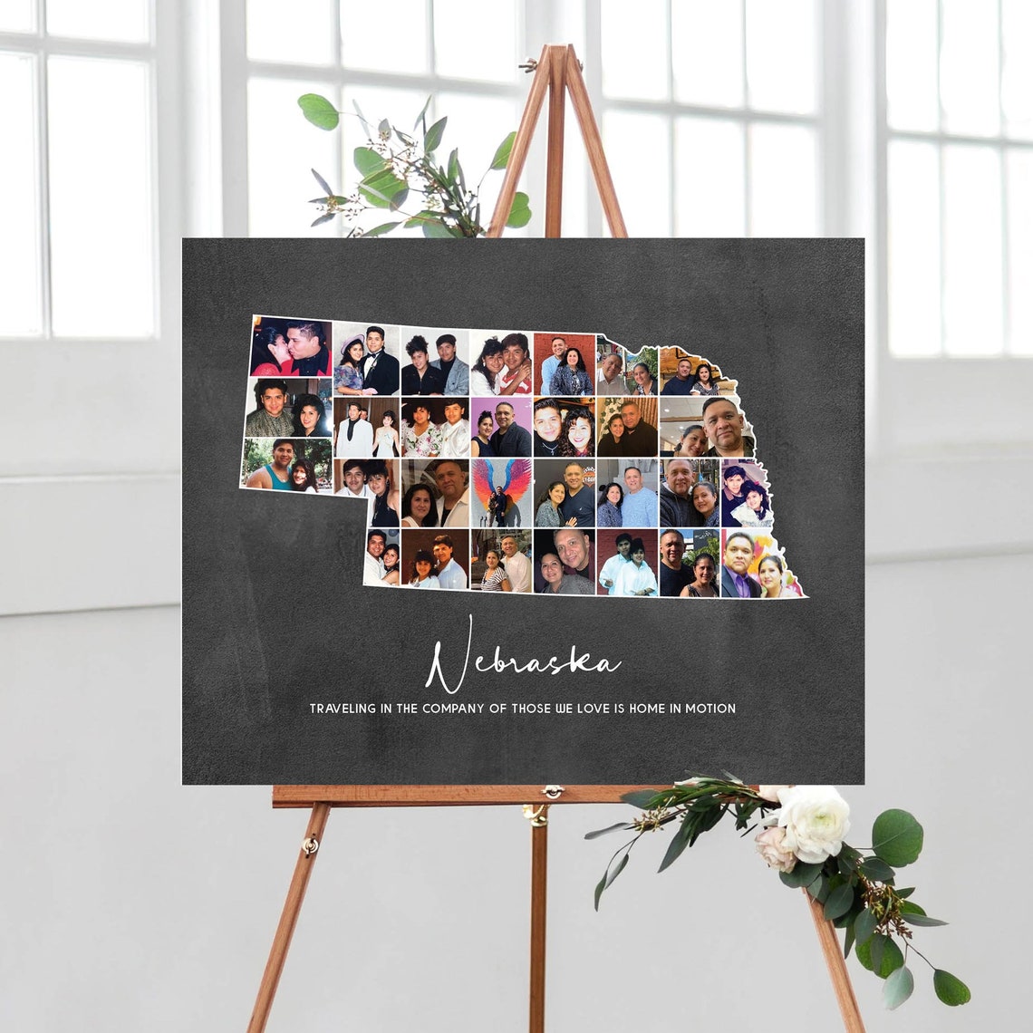 Nebraska State Photo Collage Nebraska Map Wall Art - Etsy